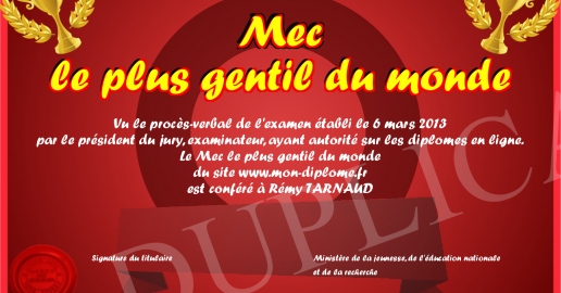 Mec le plus gentil du monde