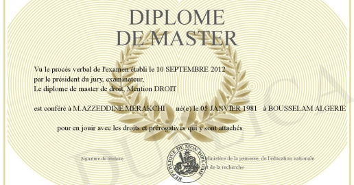 Diplome de master