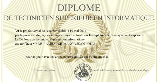Diplome de technicien superieur en informatique