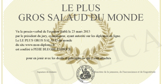 LE PLUS GROS SALAUD du monde