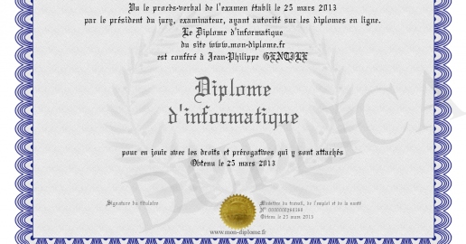 Diplome d informatique