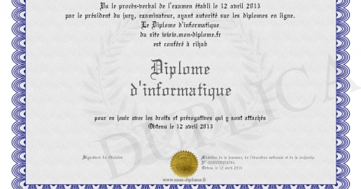 Diplome d informatique