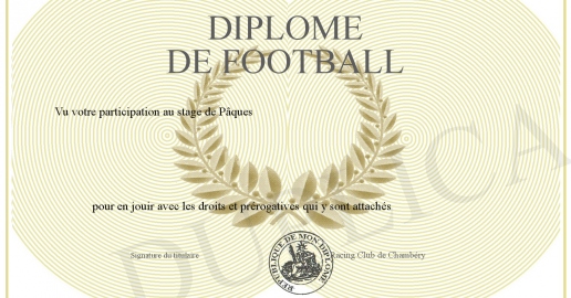 Diplome de football