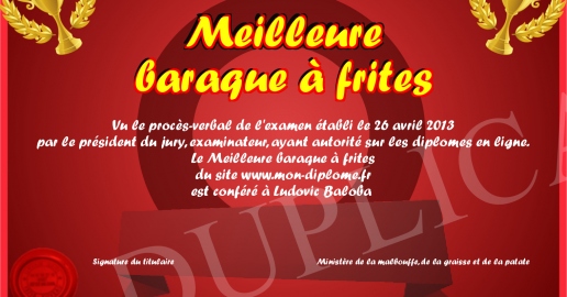 Meilleure baraque a frites