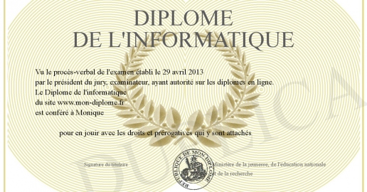 Diplome de l informatique