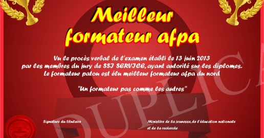 Meilleur formateur afpa