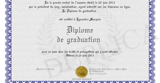Diplome de graduation