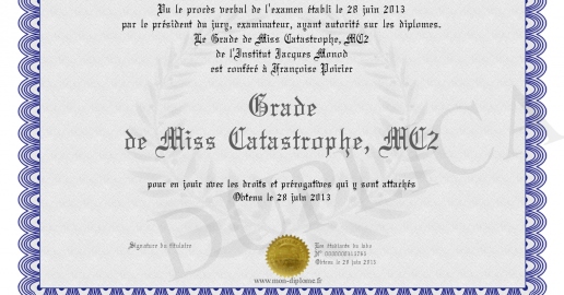Grade de Miss Catastrophe MC2