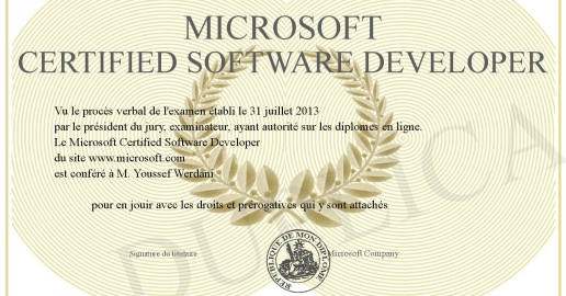 Microsoft Certified Software Developer