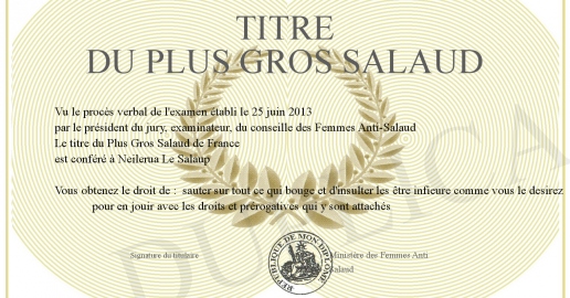 titre du Plus Gros Salaud