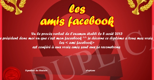 les amis facebook