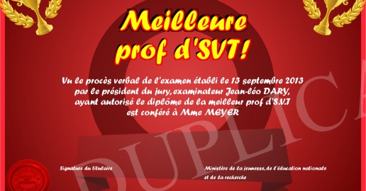 Meilleure prof d SVT!