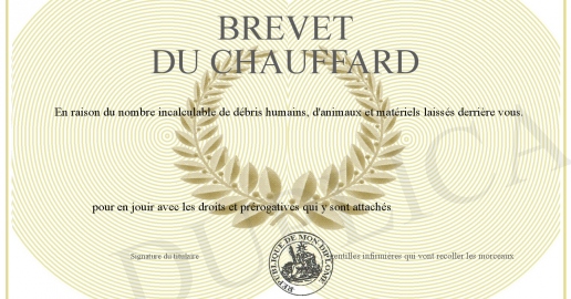 Brevet du chauffard