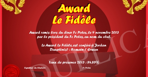 Award Le Fidele