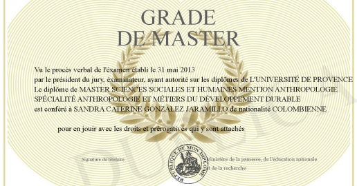 GRADE DE MASTER