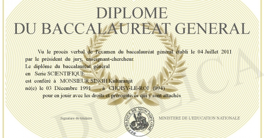 Diplome du baccalaureat general