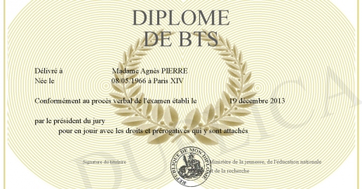 Diplome de BTS