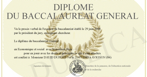 Diplome du baccalaureat general