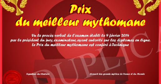 Prix du meilleur mythomane
