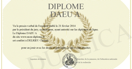 Diplome DAEU A
