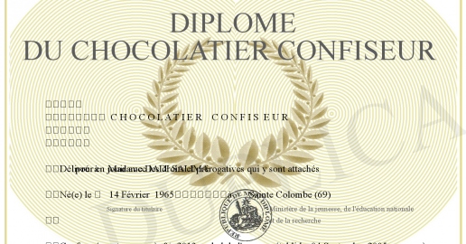 Diplome du Chocolatier Confiseur Diplome du Chocolatier Confiseur