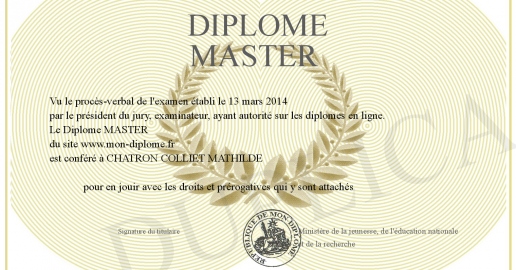 Diplome MASTER