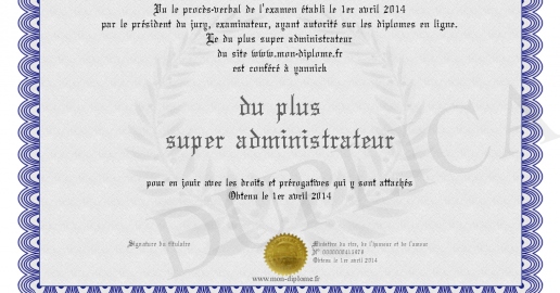 du plus super administrateur