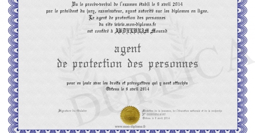 agent de protection des personnes