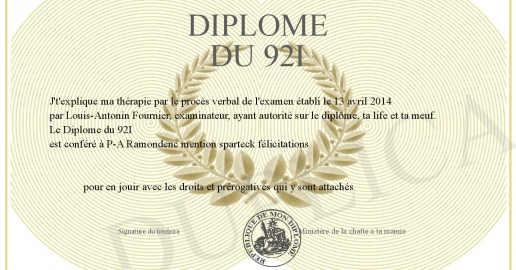Diplome du 92I