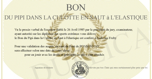 Bon du Pipi dans la Culotte en Saut a l elastique