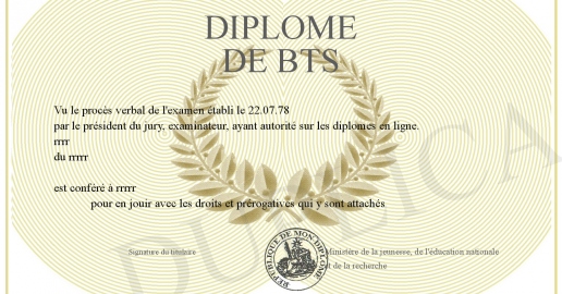 Diplome de BTS