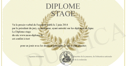 Diplome stage