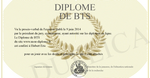 Diplome de BTS
