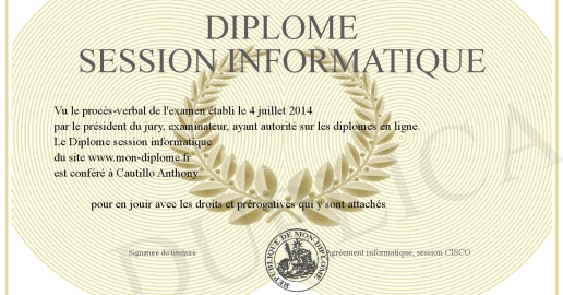 Diplome session informatique