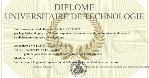 Diplome universitaire de technologie