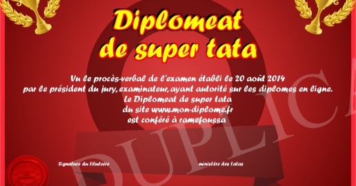 Diplomeat de super tata