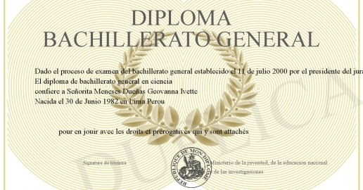 Diploma Bachillerato General