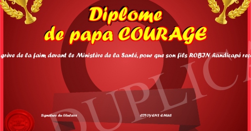 Diplome de papa COURAGE