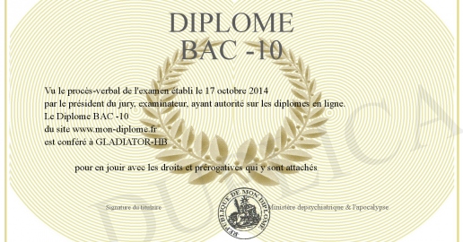 Diplome BAC -10