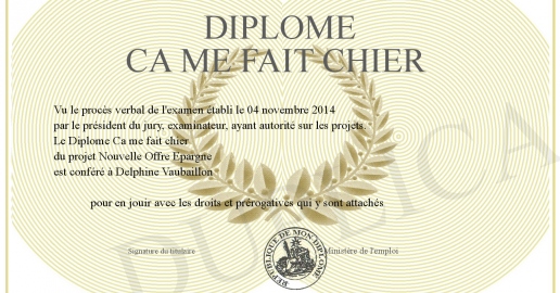 Diplome Ca me fait chier