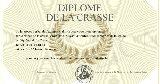 Diplome de la Crasse