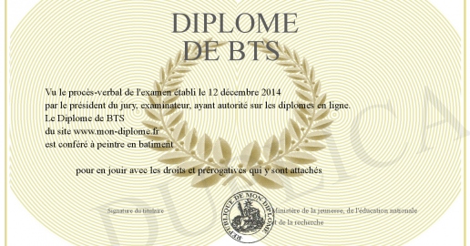 Diplome de BTS