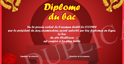 Diplome du bac
