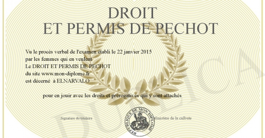 DROIT ET PERMIS DE PECHOT