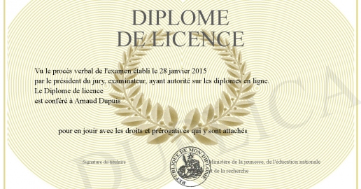 Diplome de licence