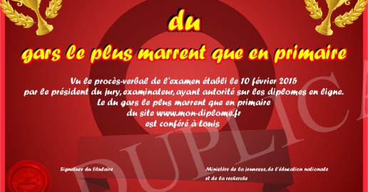 du gars le plus marrent que en primaire