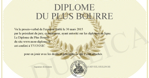 Diplome du Plus Bourre