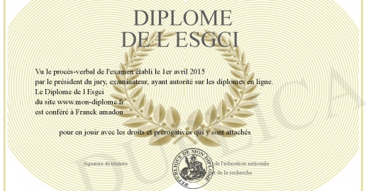 Diplome de l Esgci