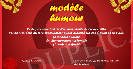 modele humour