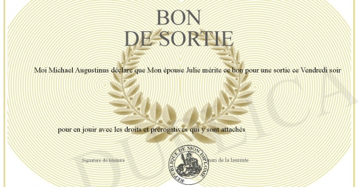 bon de sortie